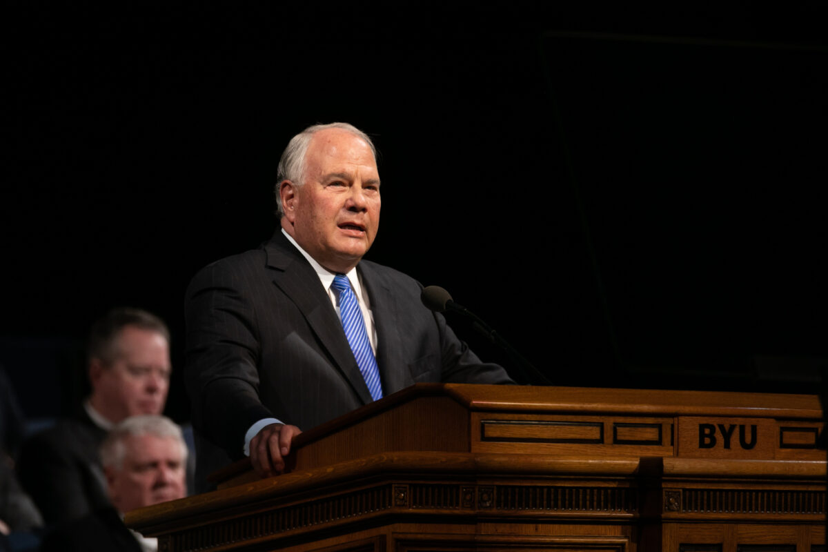 LDS leader Ronald A. Rasband encourages BYU students to exercise ...
